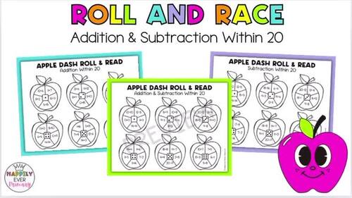 Back to School Roll & Race - Addition & Subtraction Within 20 | TPT
