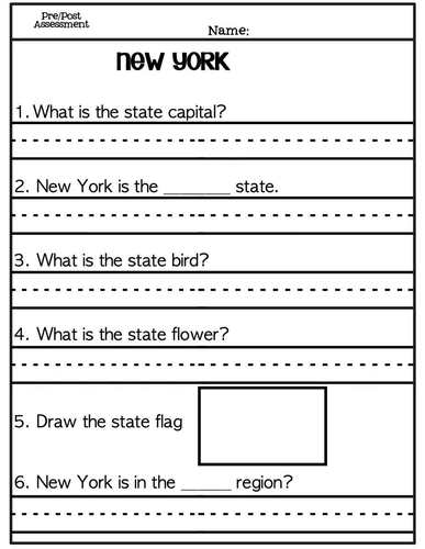 New York State Activities, 50 States, Special Education by All About SPED