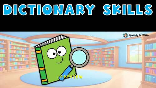 Dictionary Skills PowerPoint, Worksheets, Poster, & Google Slides