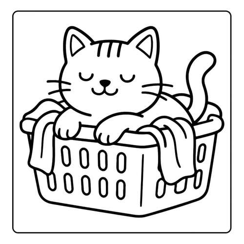 Cattitude Life Coloring Pages | 60 Funny & Easy Cat Coloring Sheets