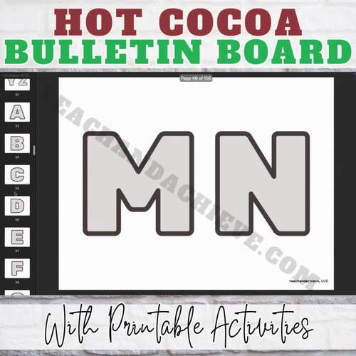 Christmas Interactive Bulletin Board Set, Hot Cocoa Activity, Winter ...