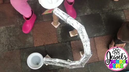 Water Slide Summer STEM Activity and Challenge by Jewel's School Gems