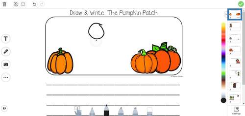 Seesaw Draw and Write- October by Created by Chelsea | TPT