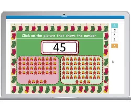 Place Value Christmas: Finding the Picture that Matches the Number ...