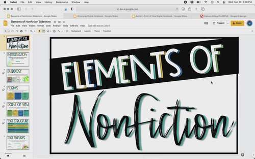 Teaching the Elements of Nonfiction Unit BUNDLE | Printable & Digital