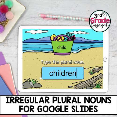 Irregular Plural Nouns Activity Spelling for Google Slides ™ | TPT