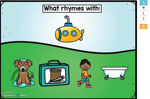 Boom Cards - Rhyming Word Match - Distance Learning | TpT