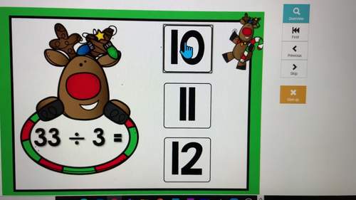 Holiday Division- Dividing by 11- Boom Cards by Miss T in Elementary