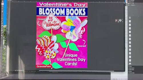 Valentines Day Blossom Books — Crafts, Cards, Gifts, and Classroom Display