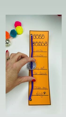 New Year 2023 Resolution Goal Setting Craft | New Years Craft | TPT