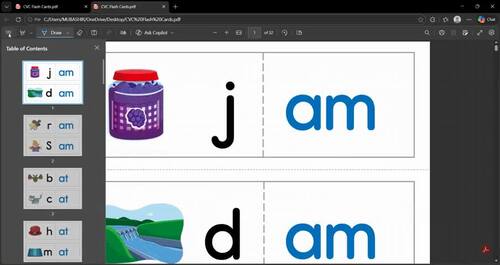 CVC Word Families Flashcards – 64 Beautiful, Kid-Friendly Phonics Cards