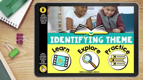 Identifying Theme LINKtivity® (Finding Theme in Literature) | TPT