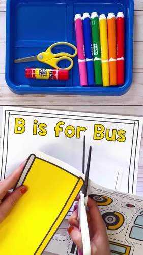 Letter B Alphabet Crafts B is For Bus Letter of the Week Activity