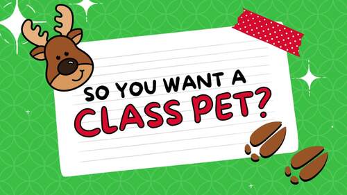 Reindeer Class Pet Journal *Editable by Ms Jenessas Desk | TPT