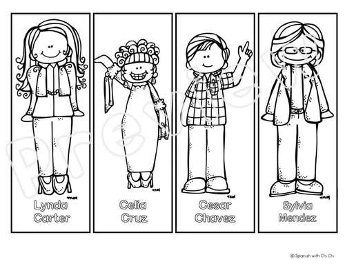 Mes de la Herencia Hispana Marcador de Libros Hispanic Heritage Month ...