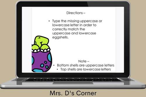 Dinosaur Alphabet Letters Digital Activity | Distance Learning by Mrs ...