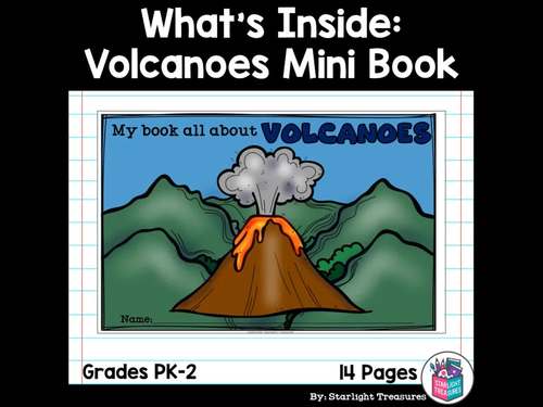 Volcanoes Mini Book for Early Readers - Earth Science Geology Unit for ...