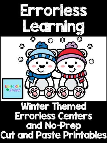 #thankfulaba Errorless Learning Winter Centers Cut and Paste Worksheets ...
