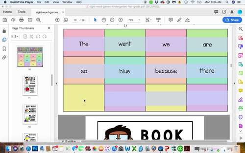 EDITABLE Back to School sight word cards & Write the Room Kit with auto ...