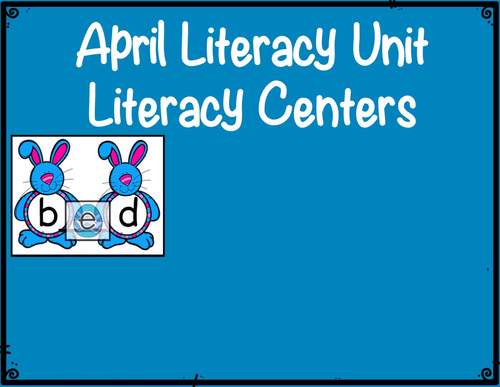 April Literacy & Math Centers: Easter, Ladybugs & Earth Day Theme