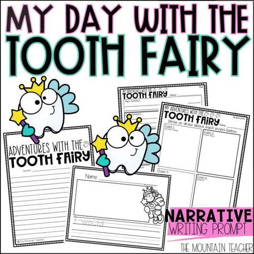 Tooth Fairy Dental Health Month Writing Prompt & Craft | February ...