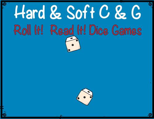 Three Phonics Hard & Soft C & G Sounds Dice Games | TPT