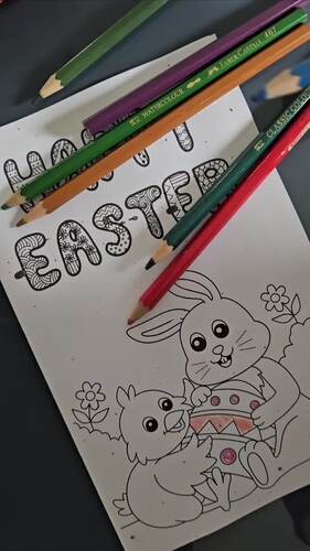 Easter Cards | Coloring | Spring | Easter Bunny Craft | Holiday Card