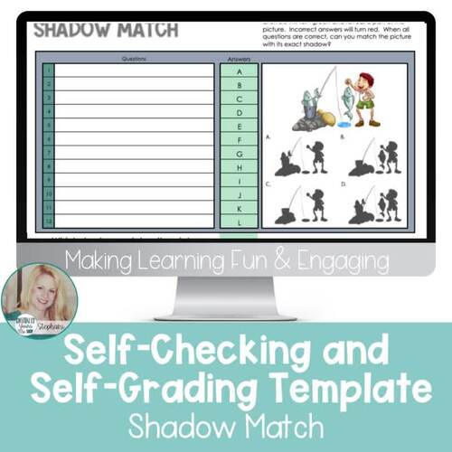Editable Self-Checking Self-Grading Template Digital Resource Activity ...