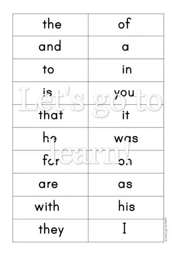 Sight Word Builder - Fry's 300 Sight Words - Literacy - Learn to Read ...