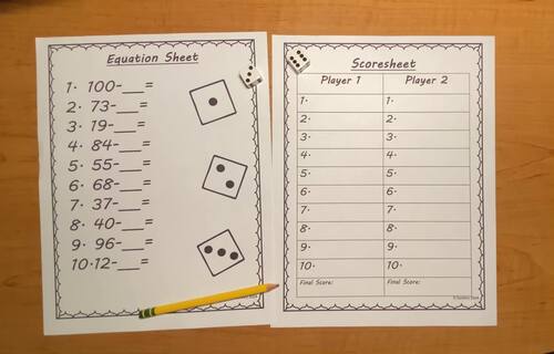 Back to School | Addition within 100 Activity | 2nd & 3rd Grade Math Center