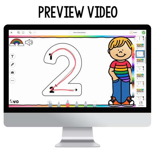 Rainbow Write Numbers 1 to 20 - SeeSaw™ | PowerPoint (English) | TPT