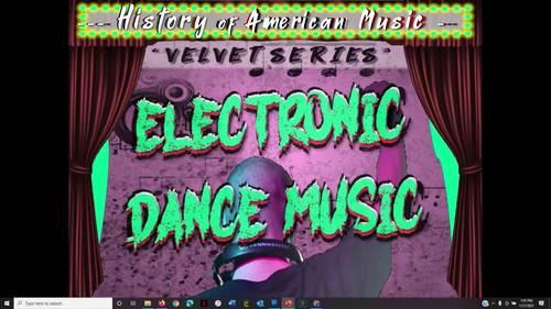 "EDM" & "CHRISTMAS" 5-Pack Music Bundle (slides, links, games handouts ...