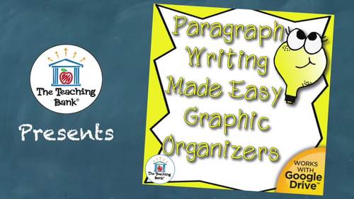 Paragraph Writing Graphic Organizer Distance Learning by The Teaching Bank