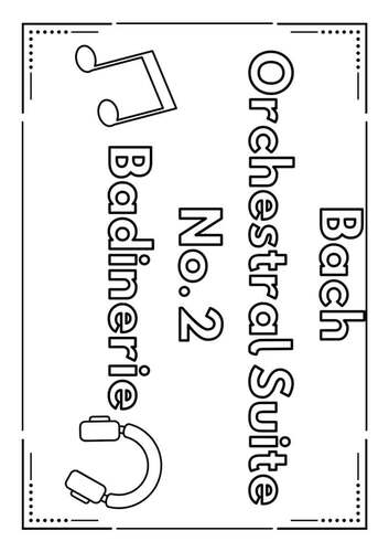 UIL Music Memory Coloring Pages, Composer/Piece Practice, Fun, Engaging