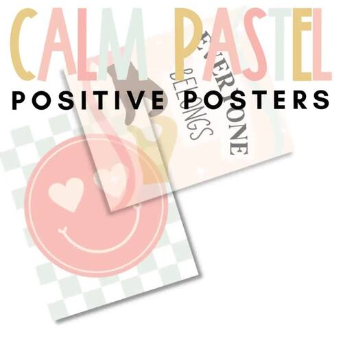 Calm Pastel Classroom Decor | Classroom Posters | Editable | * NEW