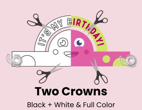 Birthday Crown / Party Hat / Mask / Costume / Animal / Headband ** Two ...