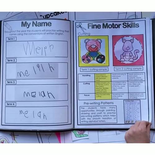 Digital Student Portfolio Kindergarten | Editable templaye & Assessment ...