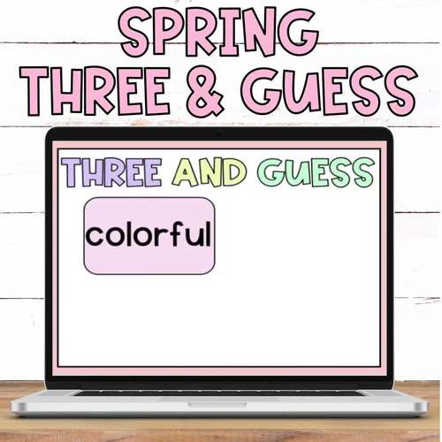 Spring Three and Guess Morning Meeting Game - Great for Class Parties!