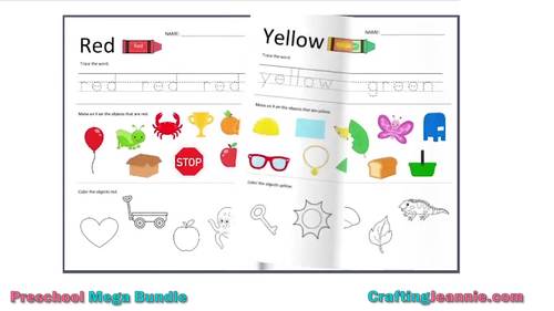 Preschool MEGA Bundle - Learning Letters and Numbers, Colors, Learning ...