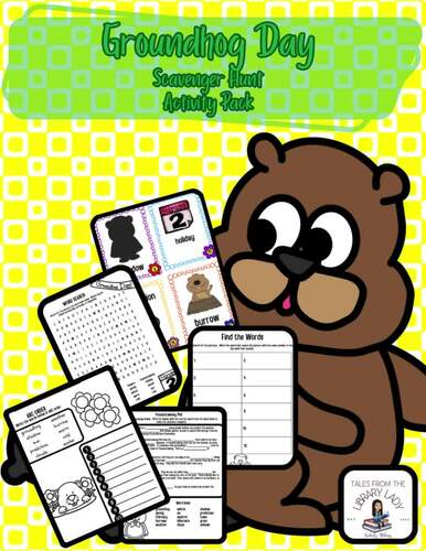 Groundhog Day Word Hunt and Activity Pack by Tales from the Library Lady