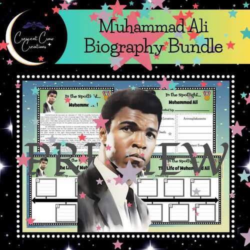Muhammad Ali Biography: Informational Text, Bio & Timeline Graphic ...