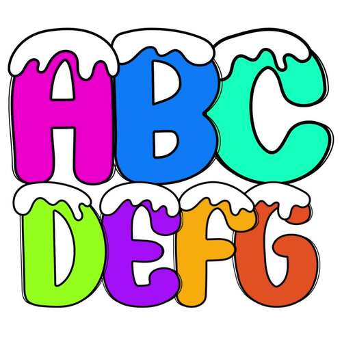 Bulletin board letters and numbers | Bright Neon Colorful Alphabet | A ...