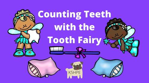 Tooth Fairy Ten Frames, Counting Teeth, Numbers 1-20, Video and SLIDES!!
