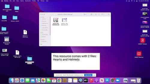 DNA Replication Valentine's Day and Football Review Activity - No Prep