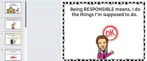 Responsibility Social Story EDITABLE by Fun in Upper Elementary