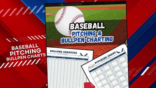 Baseball Pitching and Bullpen CHARTS stat sheet /PDF file digital download