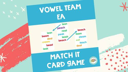EA Vowel Team Game- Long E Sound by Celebrating Neurodiversity | TPT