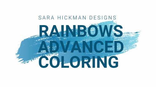 Adult Coloring Pages with Rainbows for Adults, Teens and Big Kids
