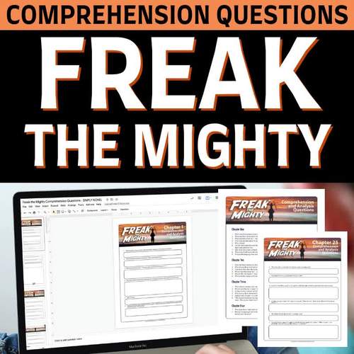 Freak the Mighty Novel Study Reading Comprehension Study Questions
