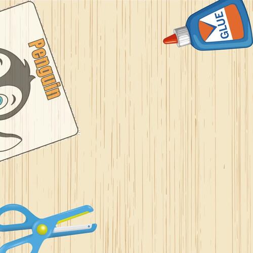 Penguin Craft Template-Winter Animal Bulletin Board Craft-Cut & Paste ...